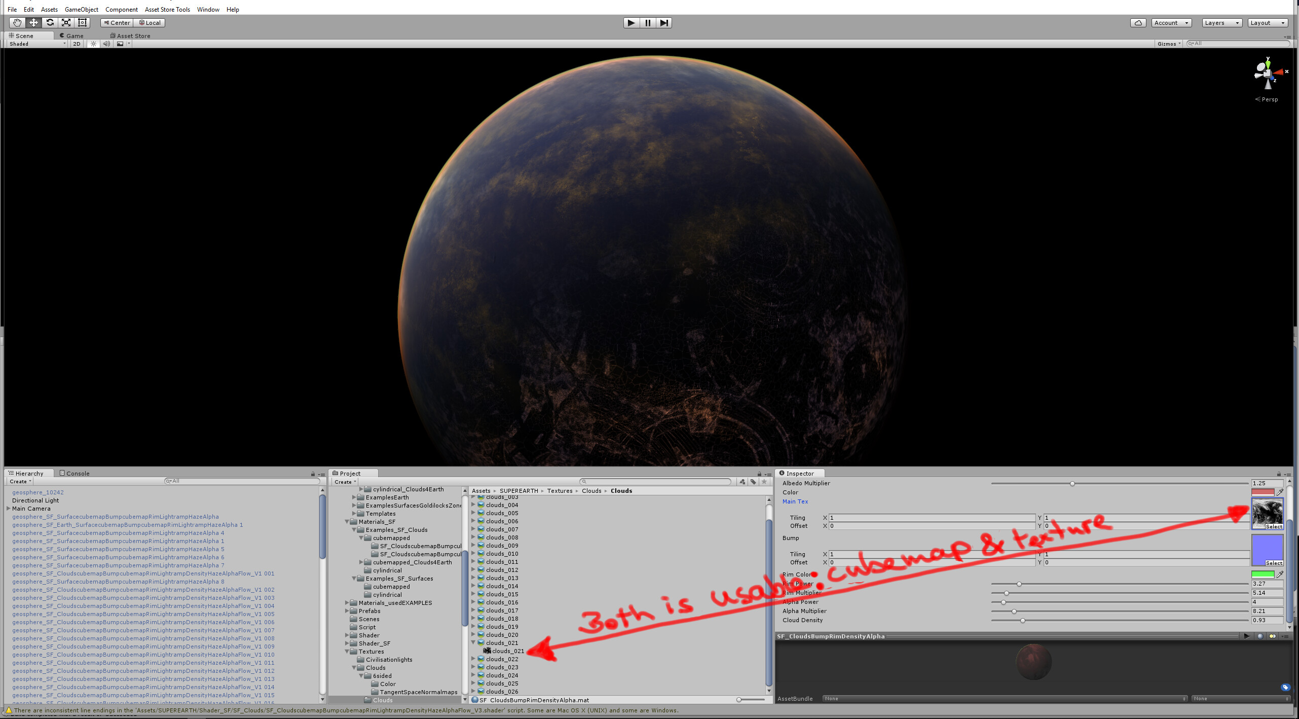 Importing textures for cubemaps stopped listing texture base in project tab - Unity Engine ...