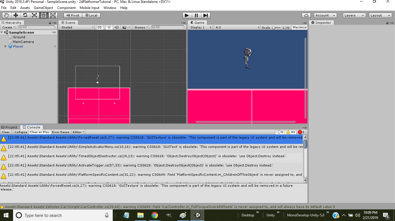 I'm missing 2d platformer assets it's only when I try to compile. - Unity Engine - Unity Discussions