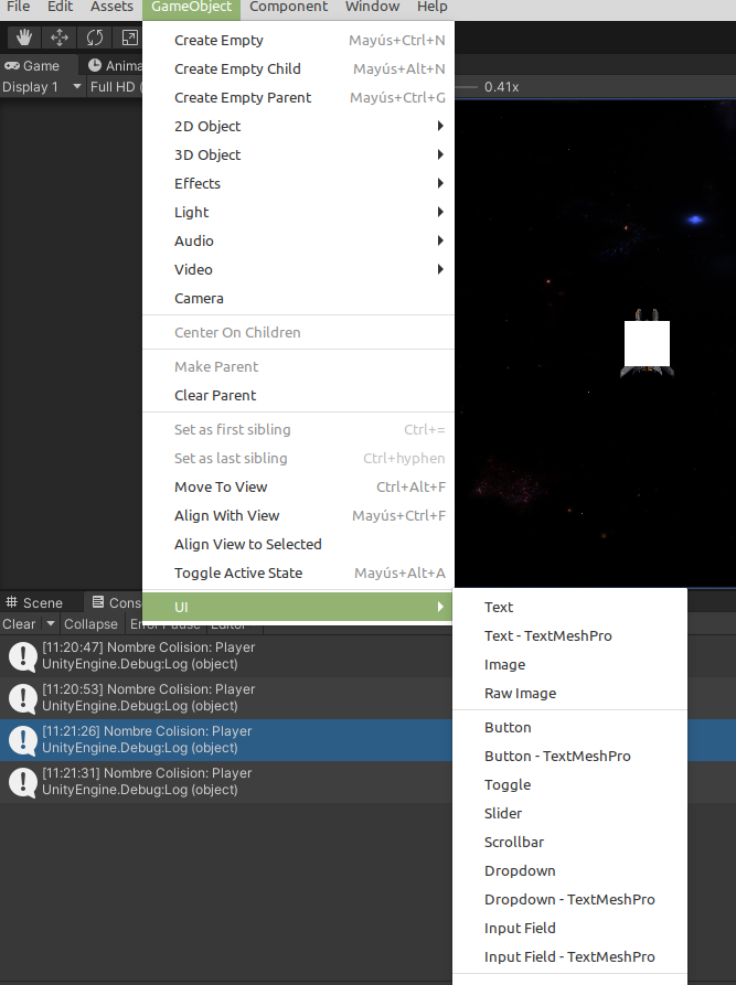 UI-> Menu Missing from "Create" Context Menu - Unity Engine - Unity Discussions