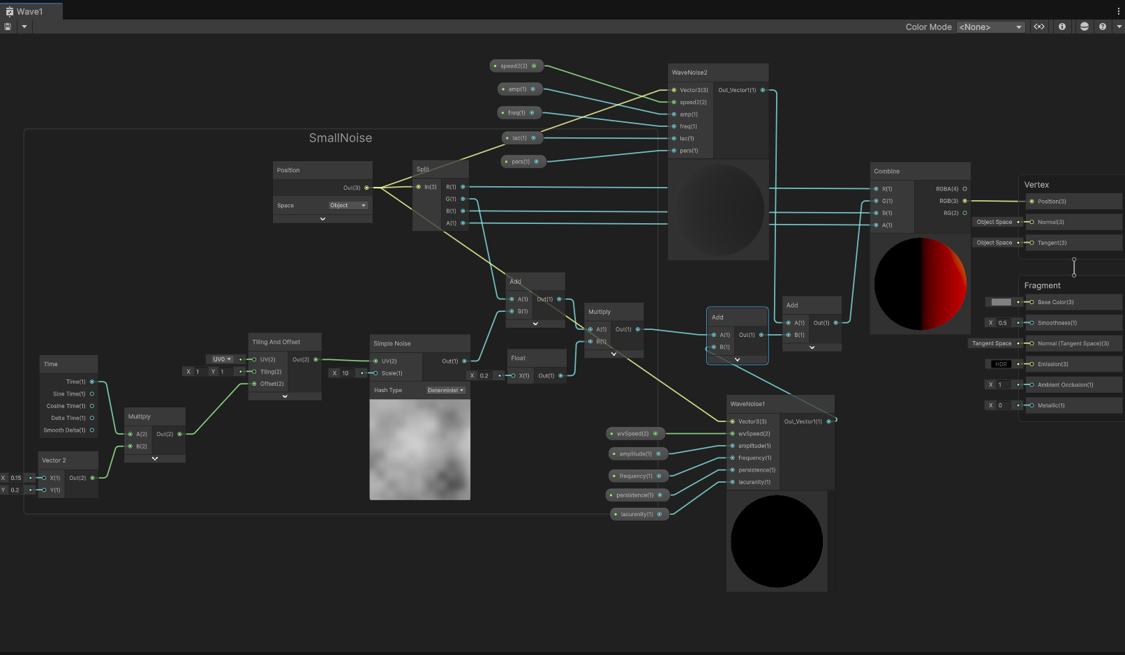 How to color a complex Ocean waves shader with vertex displacement? - Unity Engine - Unity ...