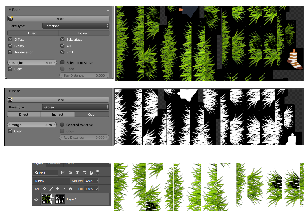 Getting Transparency to work correctly with baked PNG and single mesh made from blender - Unity ...