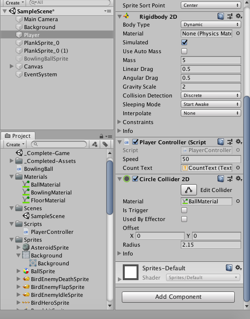 2d ball (sprite) bouncing is unnatural - keeps bouncing (when in reality it will be rolling ...