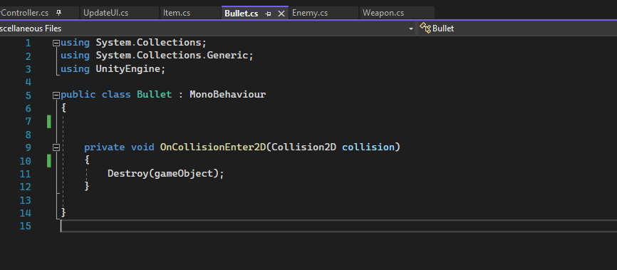 Oncollisionenter2d Not Working The Other Day It Worked Fine Unity Engine Unity Discussions 6106