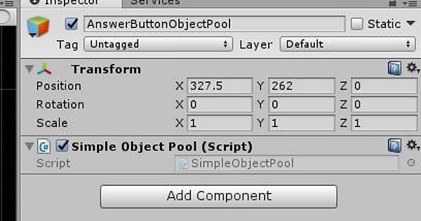 Solved Quiz Tutorial Simpleobjectpool Isnt Making A Prefab Area Unity Engine Unity