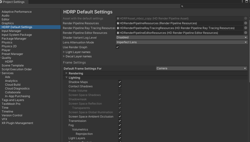 Ray Tracing Gi And Ssr Not Working On New Hdrp Project Project Settings And Hdrp Asset Correct