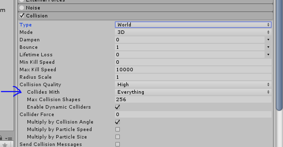 Particles still collide even outside the plane border in collision modules. - Unity Engine ...