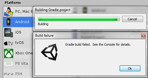 Gradle build failed. See the Console for details - Unity Services - Unity Discussions