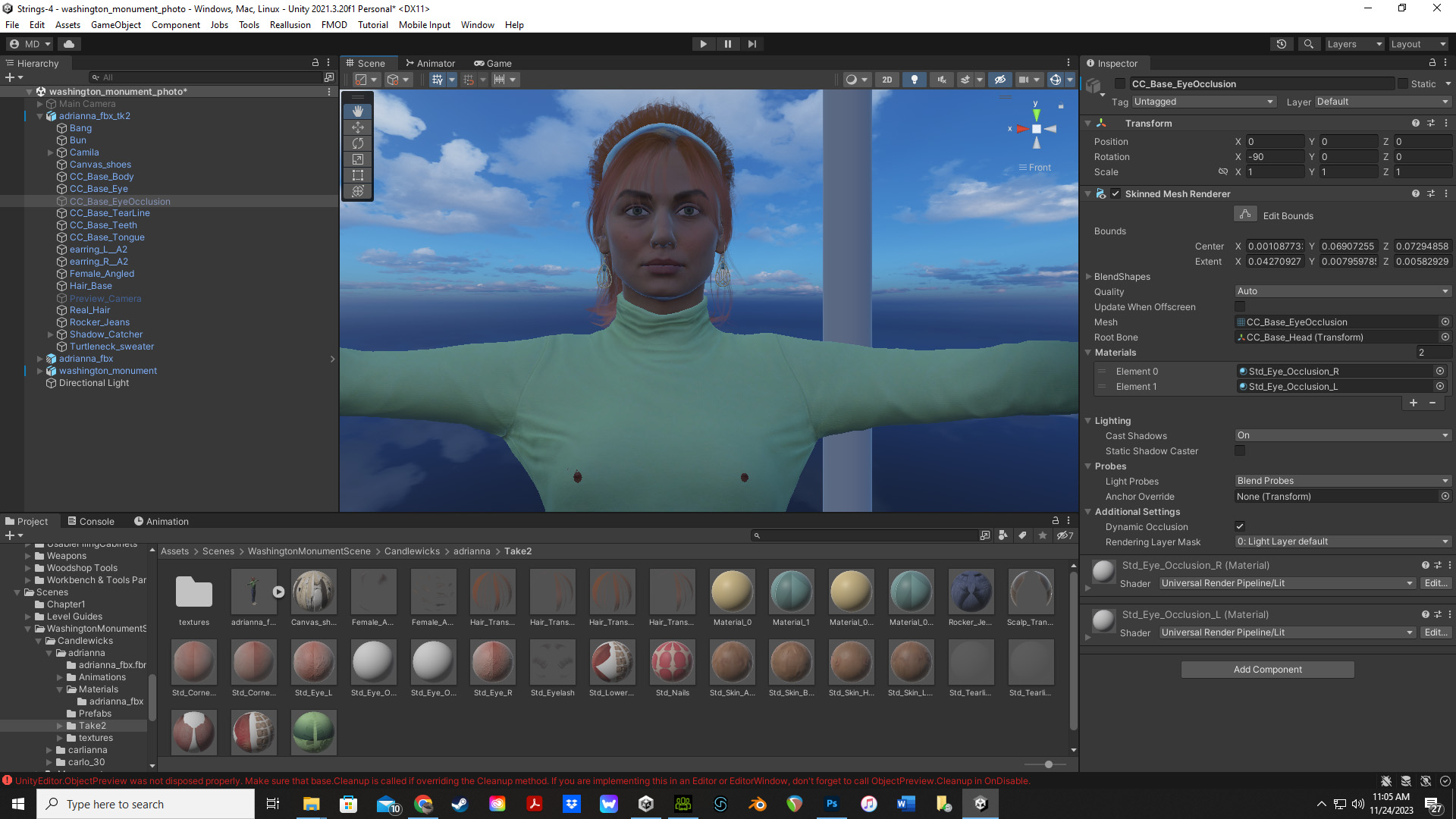 Character models created in Character Creator 4, textures coming out distorted after importing ...