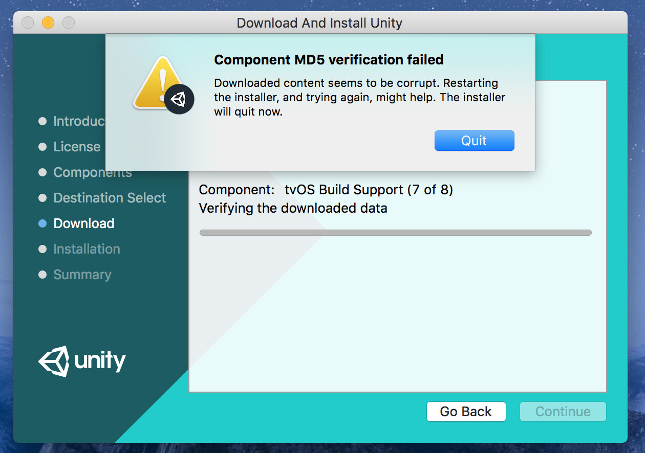 Unable to download tvOS module. - Unity Engine - Unity Discussions