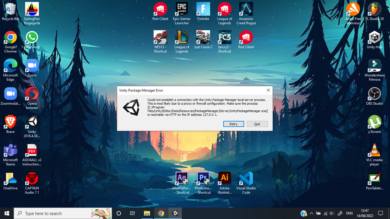 Package manager error - Unity Engine - Unity Discussions