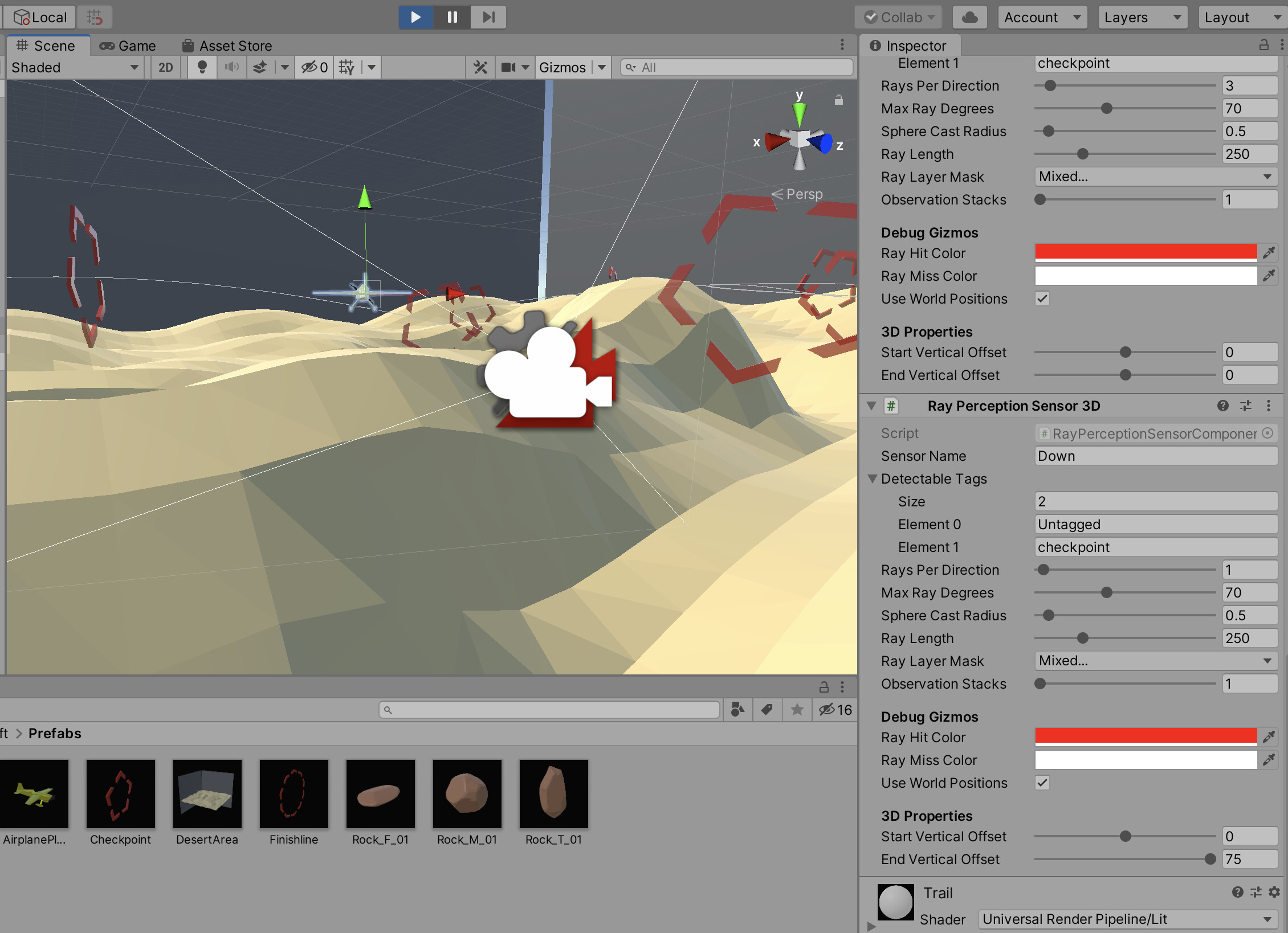 Gizmos of Ray Perception Sensor - Unity Engine - Unity Discussions