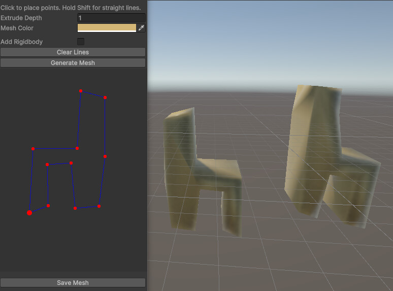 (Full solve: (Line draw+Auto-extrude) CC0 Unity + better Blender ...