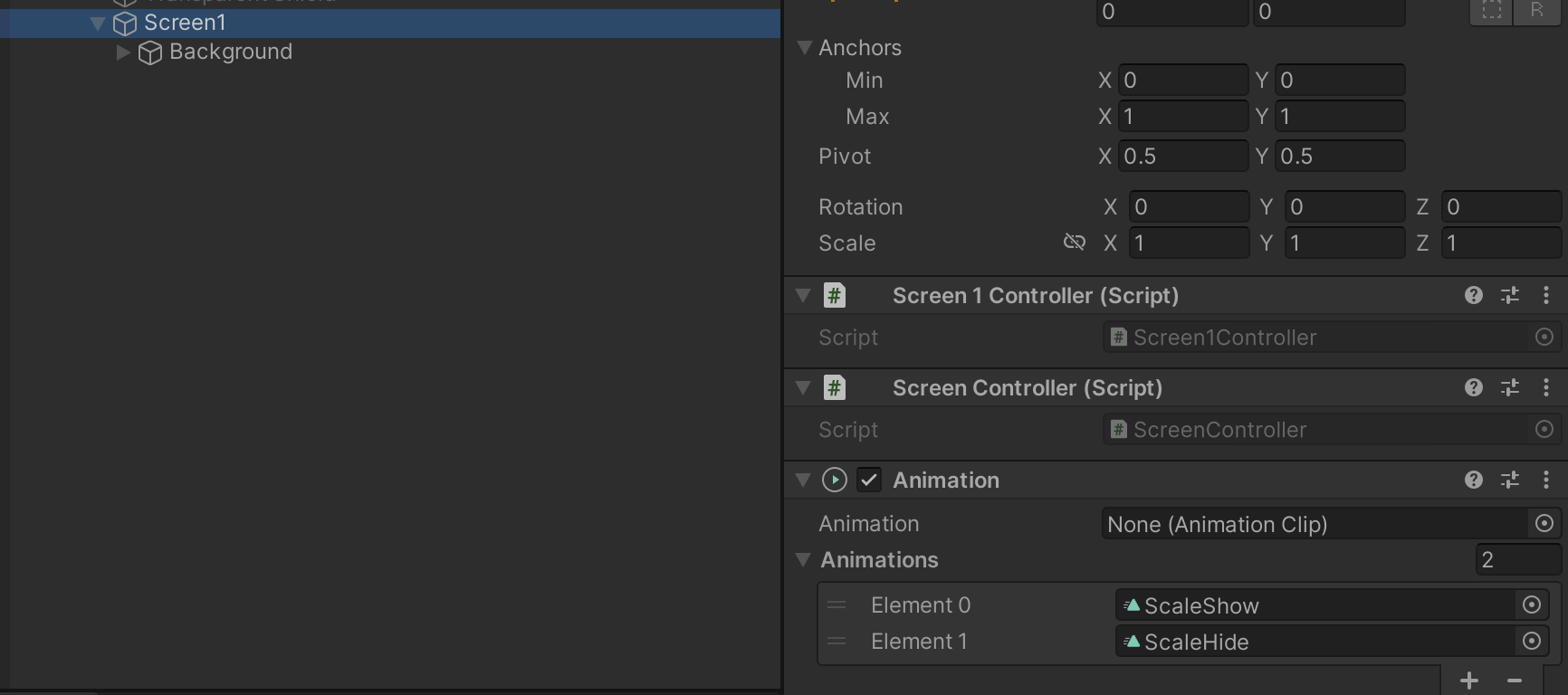 Simple Screen Manager for Unity (aka SS) - only 38 KB and not depend on any other libraries ...