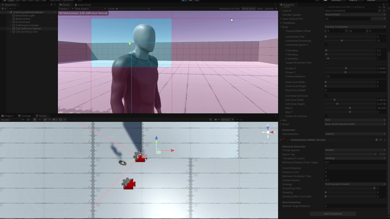 CinemachineVirtualCamera Damping and Smoothing not working - Unity ...