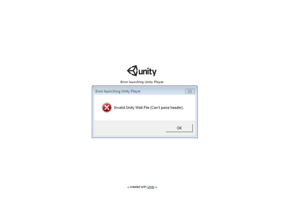 Invalid Unity Web File Cant Parse Header Unity Engine Unity Discussions