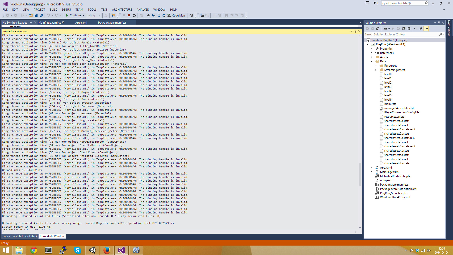 Log Spam: 0x000006A6: The binding handle is invalid - Unity Engine - Unity Discussions