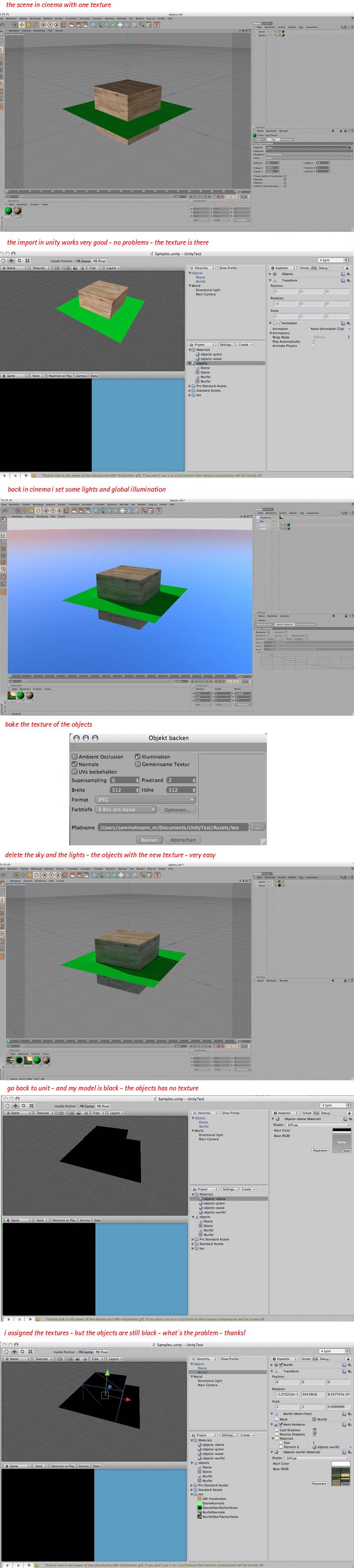 Import Baked Textures from Cinema - Unity Engine - Unity Discussions