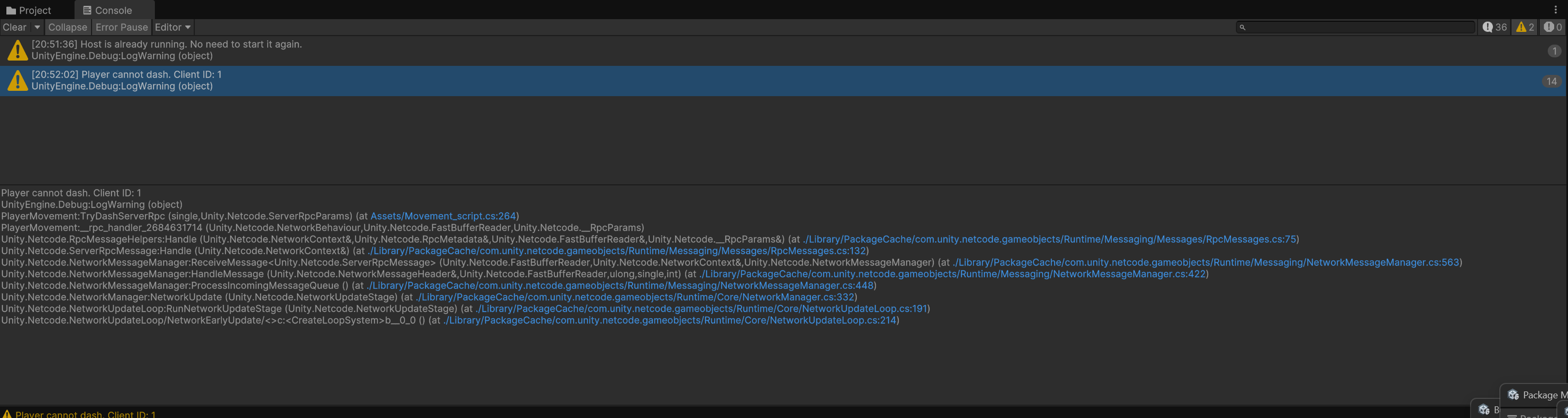 Figuring out why my client prefabs don't have IsOwner when loaded into ...