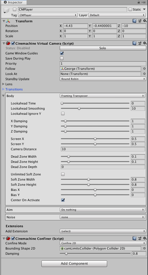 Confiner Missing Confine Screen Edges Checkbox Unity Engine Unity Discussions
