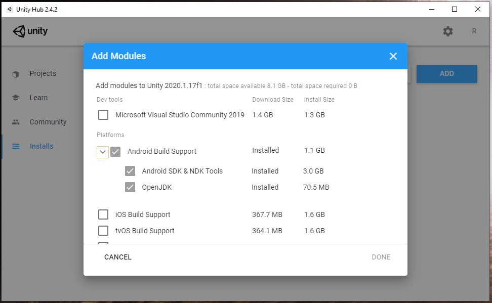 Installed Open Jdk Is Wrong Or Missing Something Unity Engine Unity Discussions 
