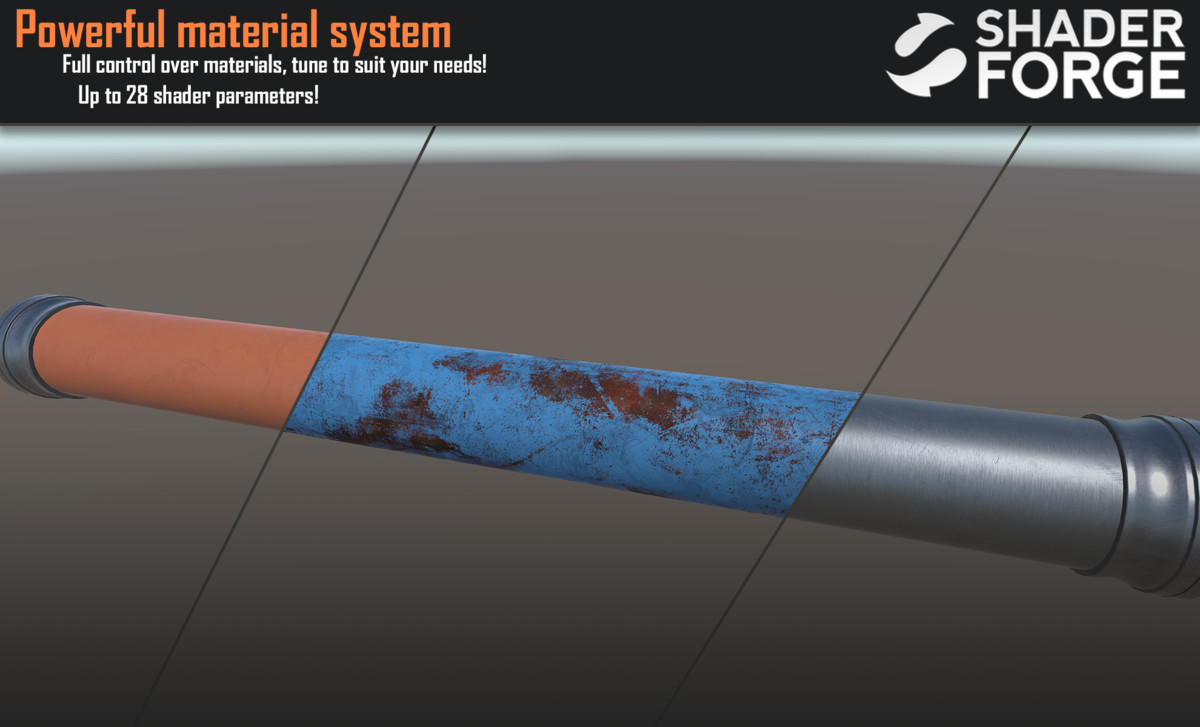 Surface Shaders: Damaged and Dirty Procedural Material Effect or Shader ...