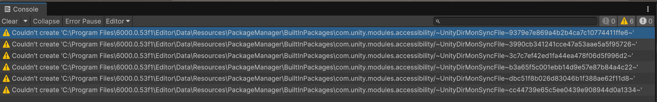 Persistent console warnings after updating to Unity 6000.0.52f1 - Unity Engine - Unity Discussions