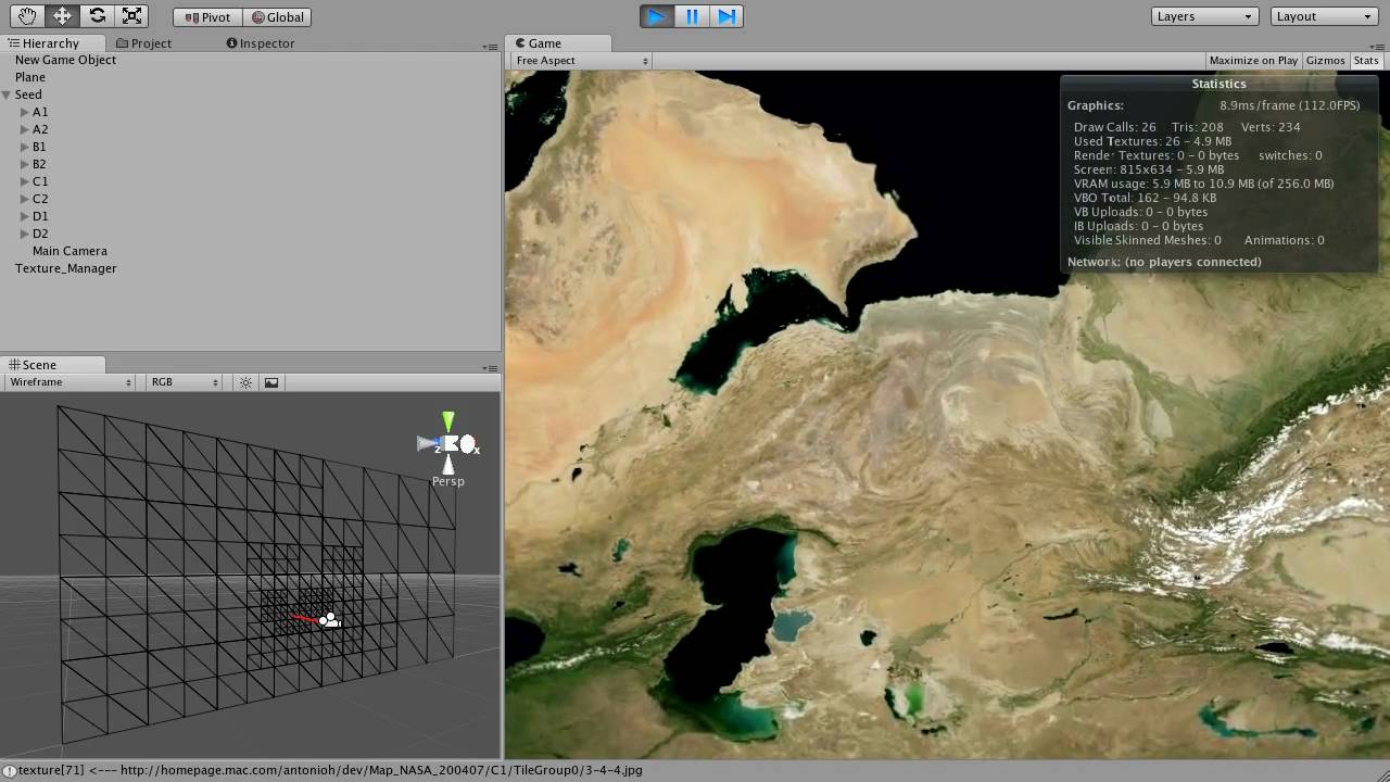 Source Code - Using 64k NASA Earth Texture (65536 x 32768 pixel ...
