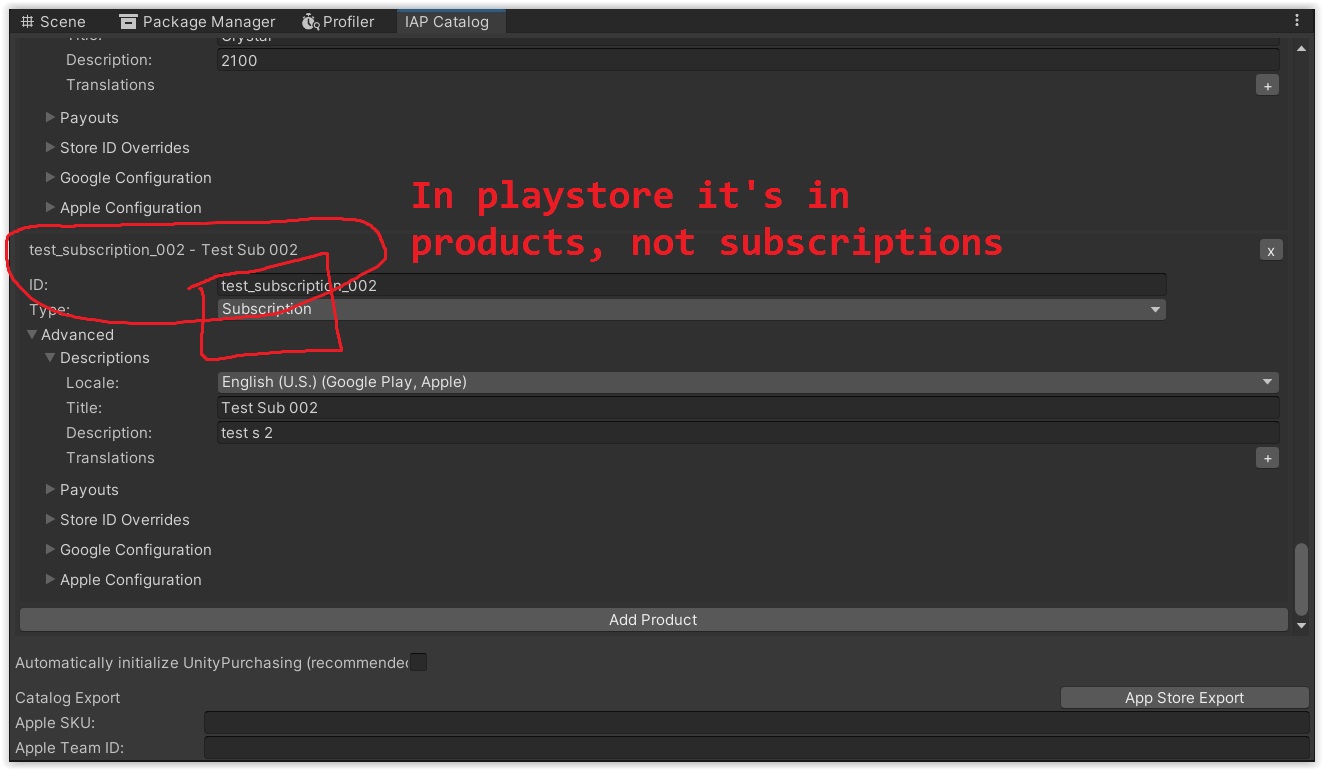 How to create subscription inside unity that will work in google play - Unity Services - Unity ...