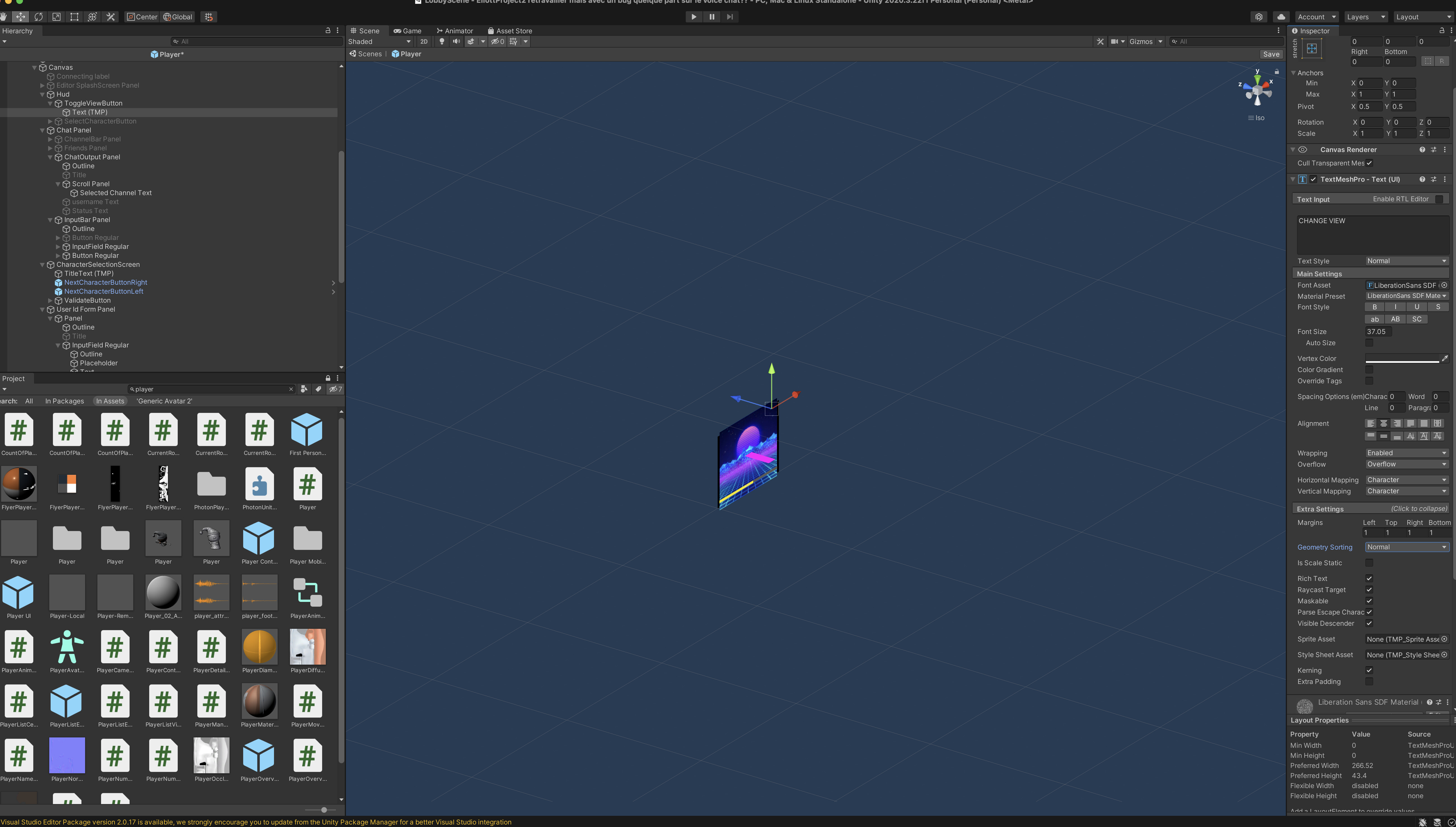 My text in canvas disappear when resizing - Unity Engine - Unity Discussions
