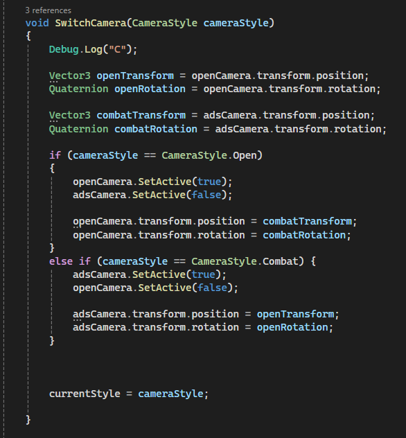 How To Cinemachine Transitioning To Ads While Pointing The Same Way Unity Engine Unity