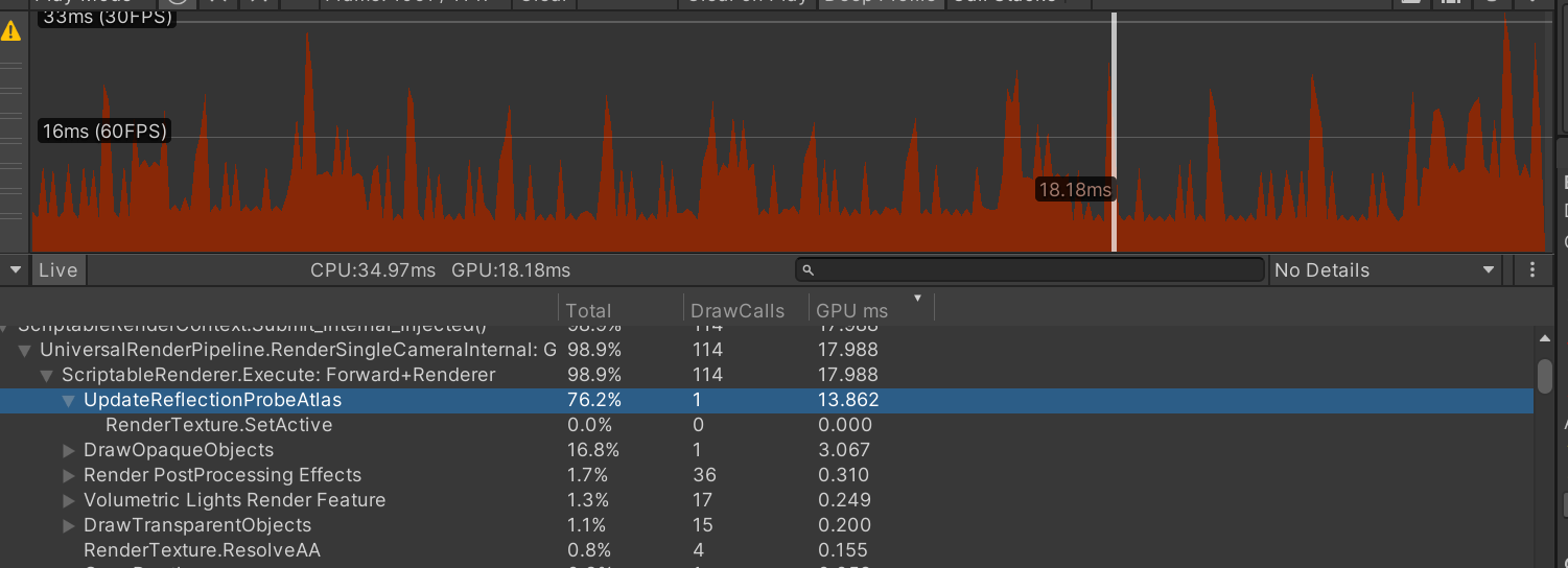 UpdateReflectionProbeAtlas showing up in GPU Profiler despite no Reflection Probes - Unity ...
