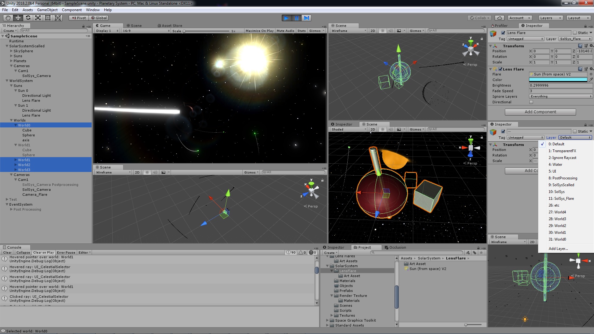 How to: Lens Flare : Ignore Layers programatically? (C#) - Unity Engine - Unity Discussions