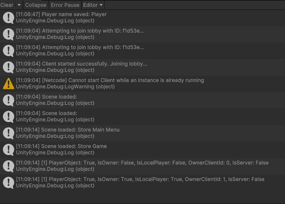Client players not owning their objects, the objects not being local, and not owned by the ...
