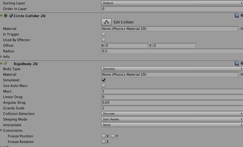 [2D] Ball won't collide with wall - Unity Engine - Unity Discussions