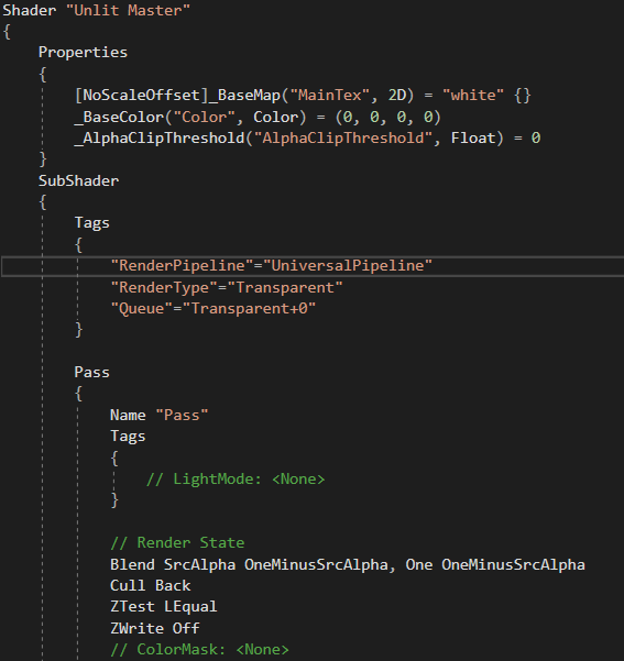 Why URP's shaderGraph leave zwrite off? - Unity Engine - Unity Discussions