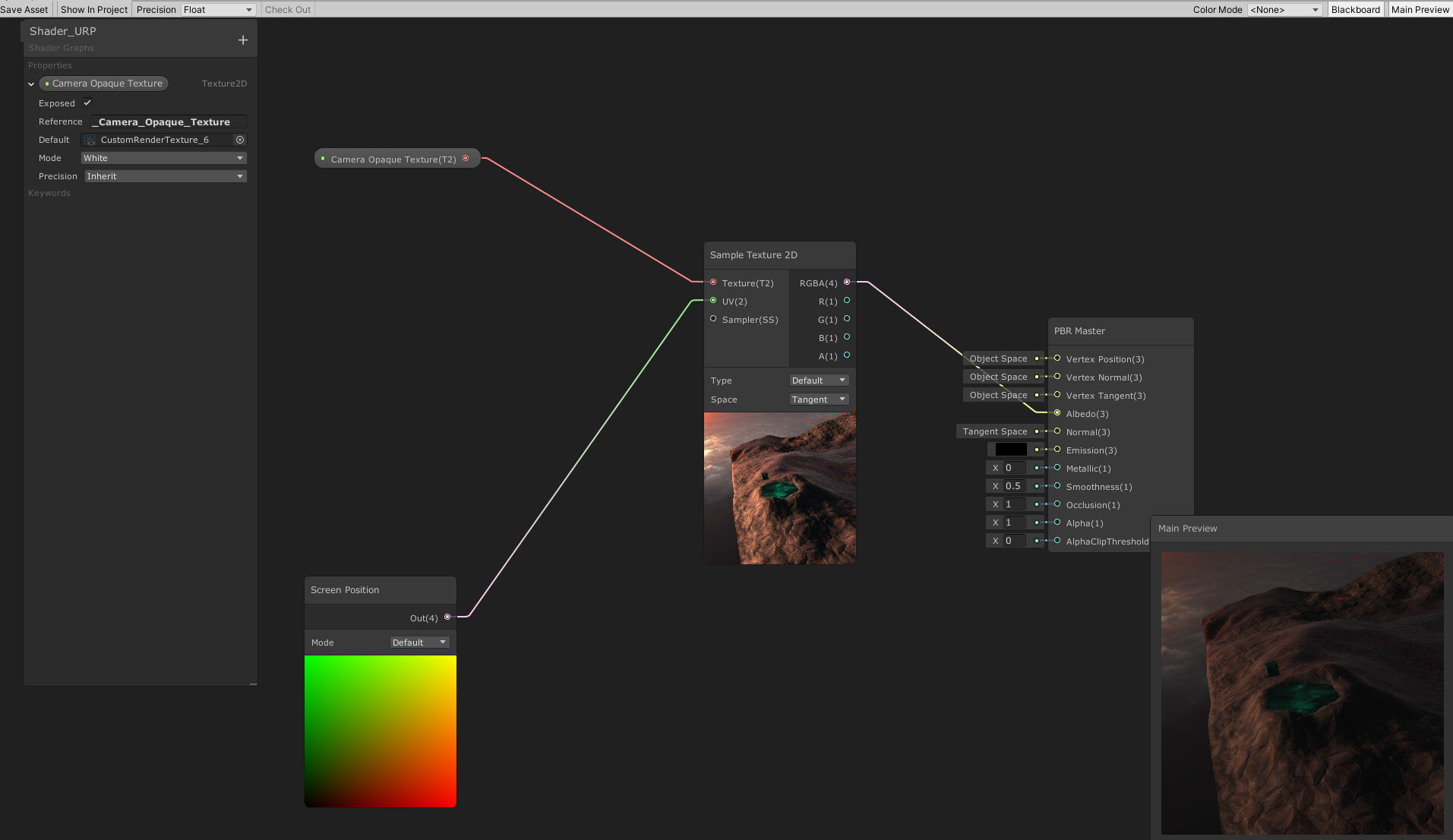 The result of Shader Graphics is not visible. - Unity Engine - Unity Discussions
