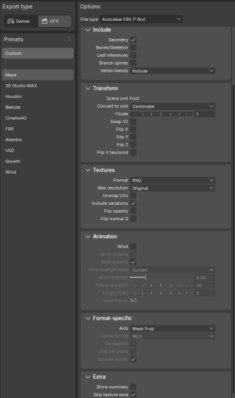 Can't export a simple FBX into Maya from SpeedTree - SpeedTree - Unity ... Can't export a simple FBX into Maya from SpeedTree - SpeedTree - Unity ...