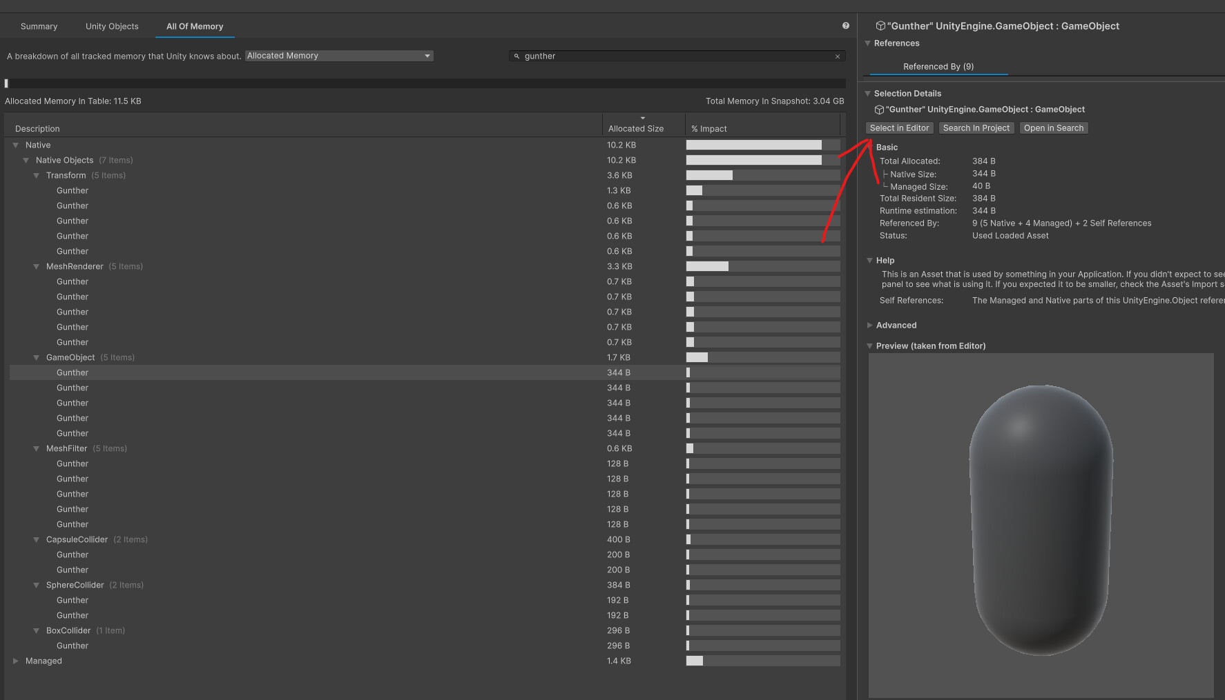 Accessing information in memory profiler snapshots through scripts - Unity Engine - Unity ...