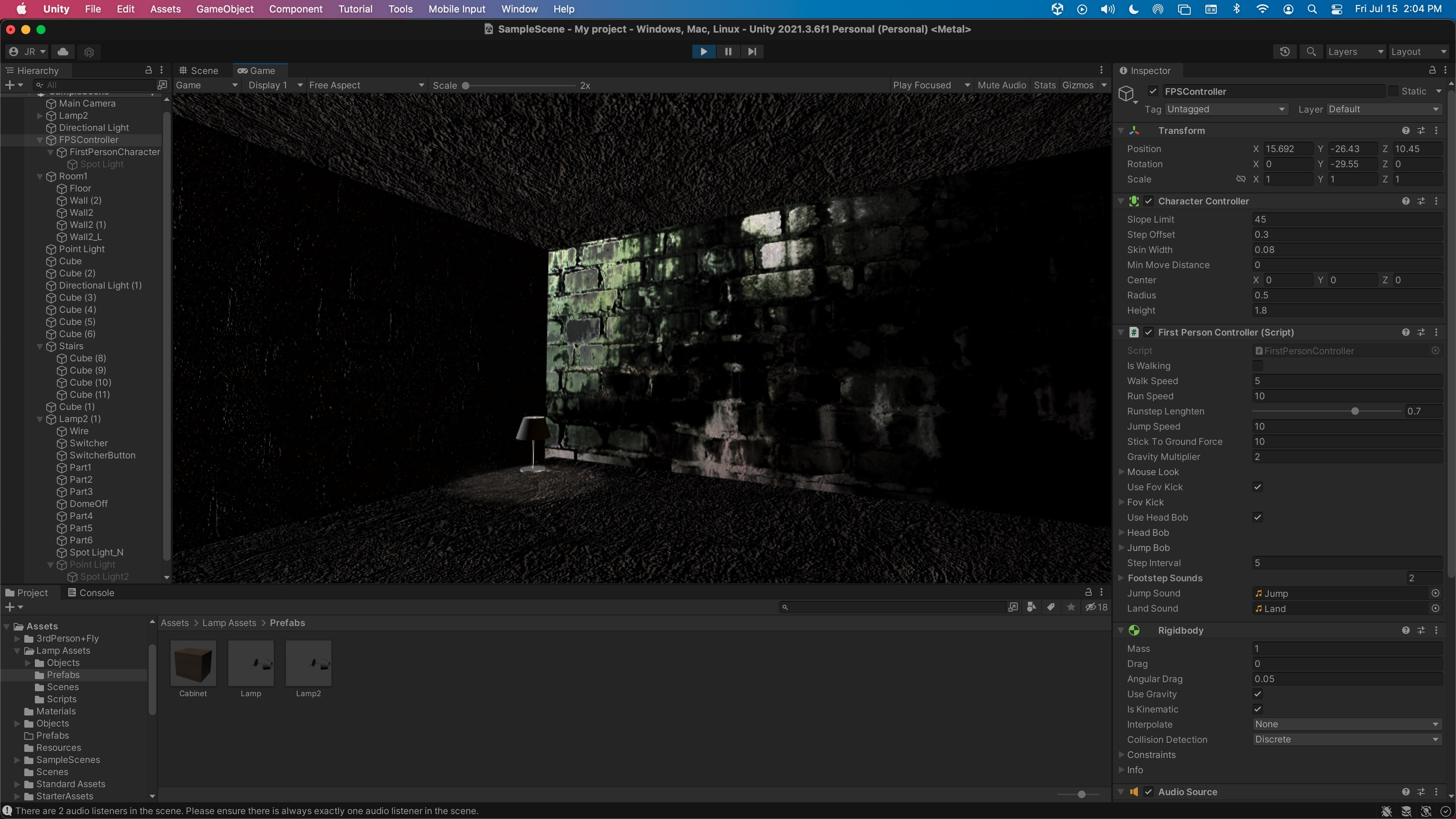 Point Light Switches Off on Play Mode - Unity Engine - Unity Discussions
