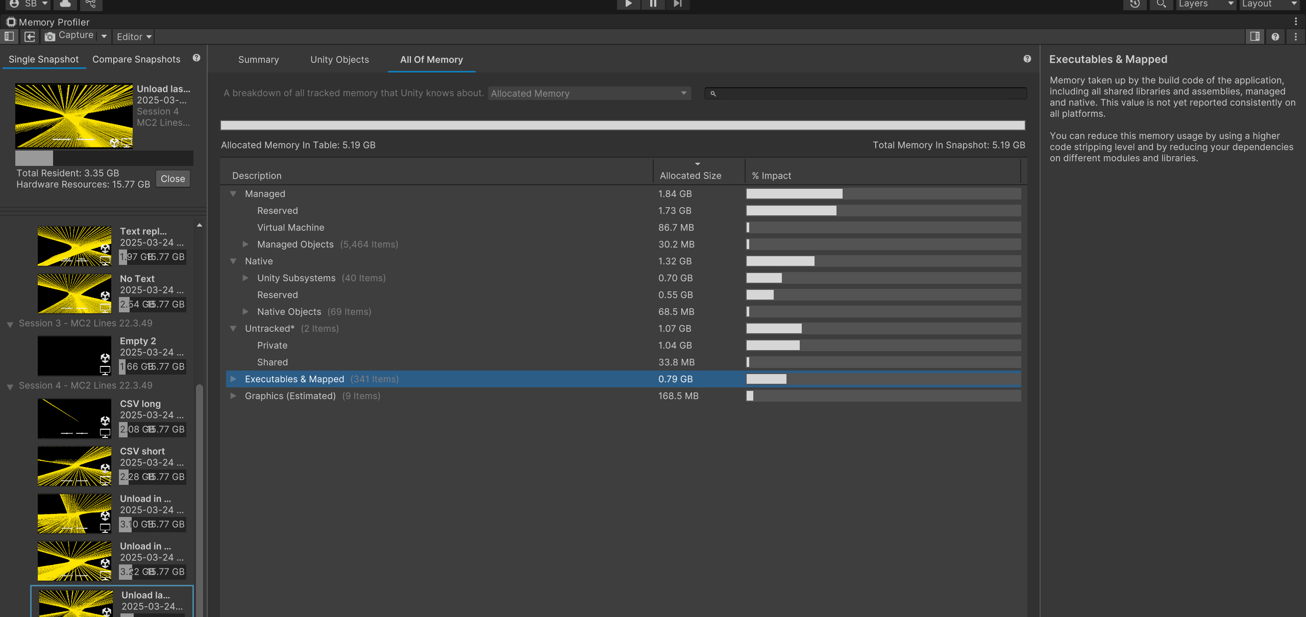 Excessive memory usage empty scene - Unity Engine - Unity Discussions