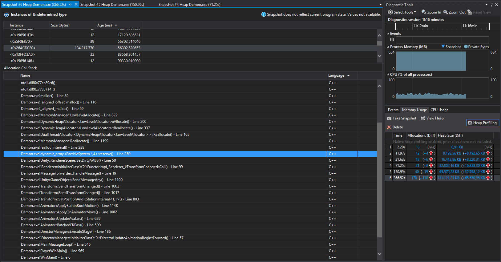Need help trying to find a huge memory leak. - Unity Engine - Unity Discussions