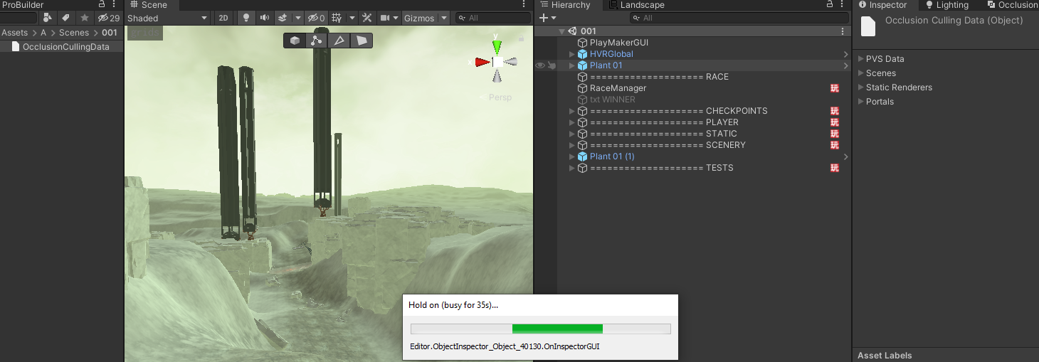 Inspecting occlusion data freezes Unity - Unity Engine - Unity Discussions