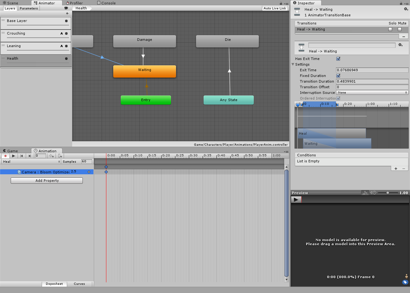 Unity 5 2 Mecanim Transitions Not Working The Same As 5 1 Unity Engine Unity Discussions