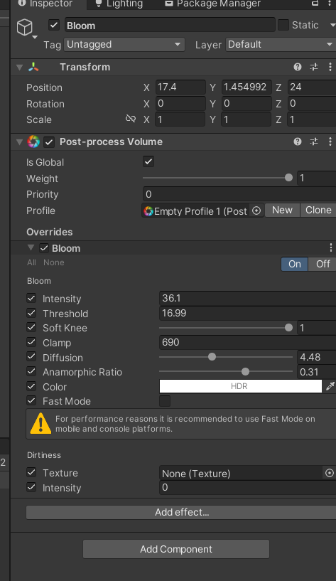 Post Processing Doesnt Show In Android Build Unity Engine Unity