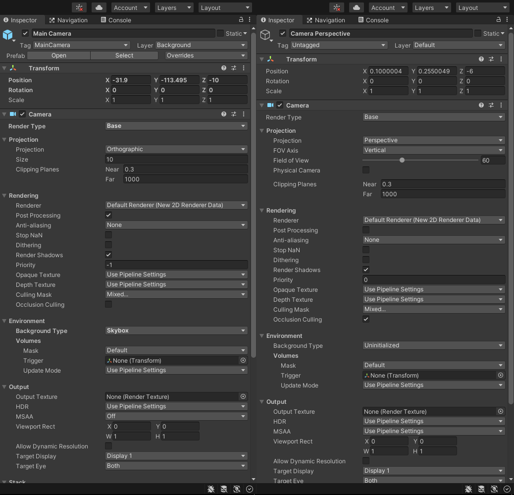 How can I have both an orthographic and perspective camera operating ...