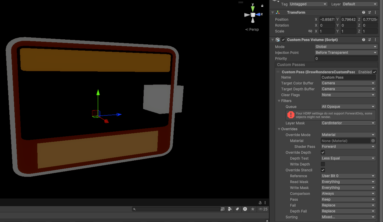 Custom Pass for Card Interiors - Unity Engine - Unity Discussions
