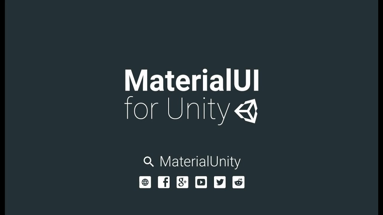 MaterialUI - A Unity UI kit that follows Google's material design guidelines - Community ...