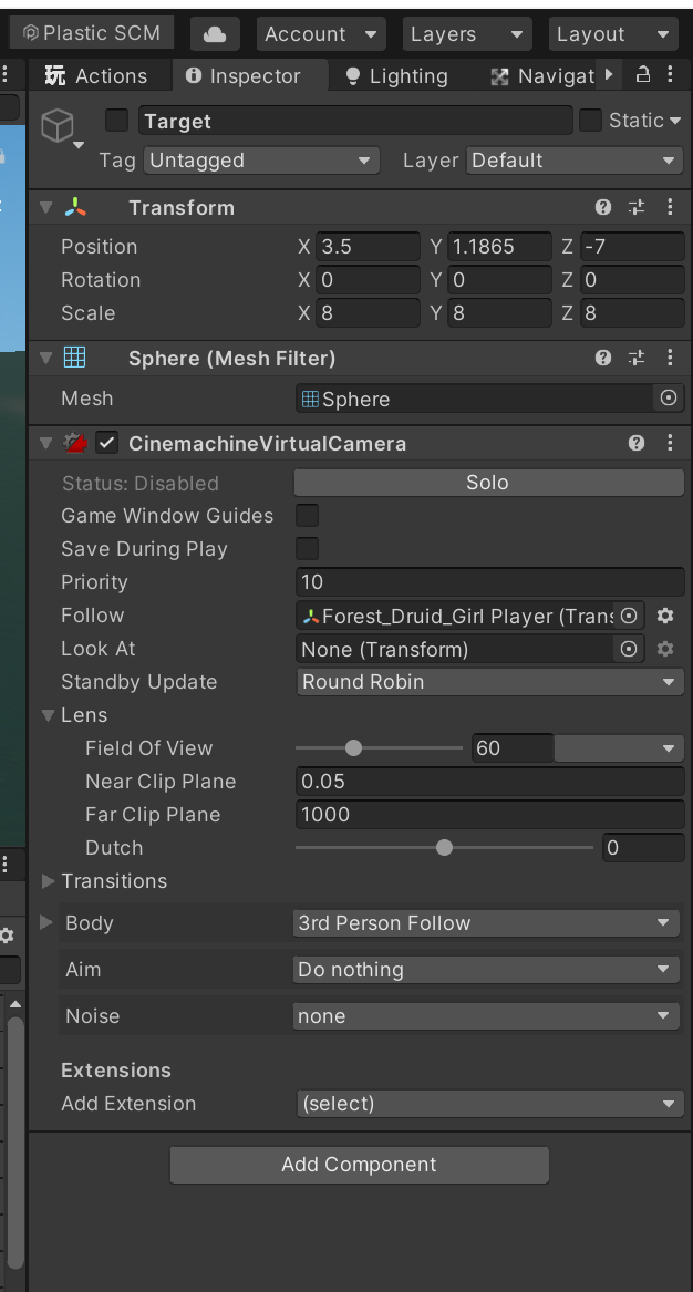 How to edit CineMachine "Heading - Bias" in Unity Editor Version 2019.4 ...FIXED - Unity Engine ...
