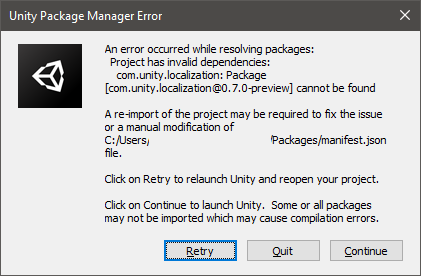 Invalid Dependency - Unity Engine - Unity Discussions