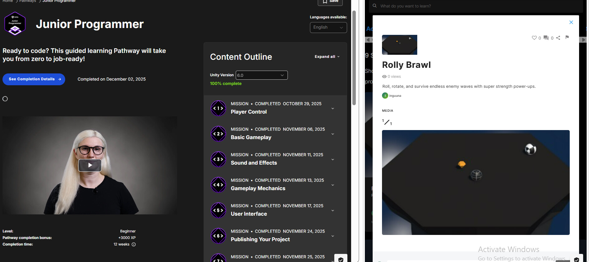 Unity Learn technical issues announcement - Dec 2, 2025, Updated Dec 10 ...